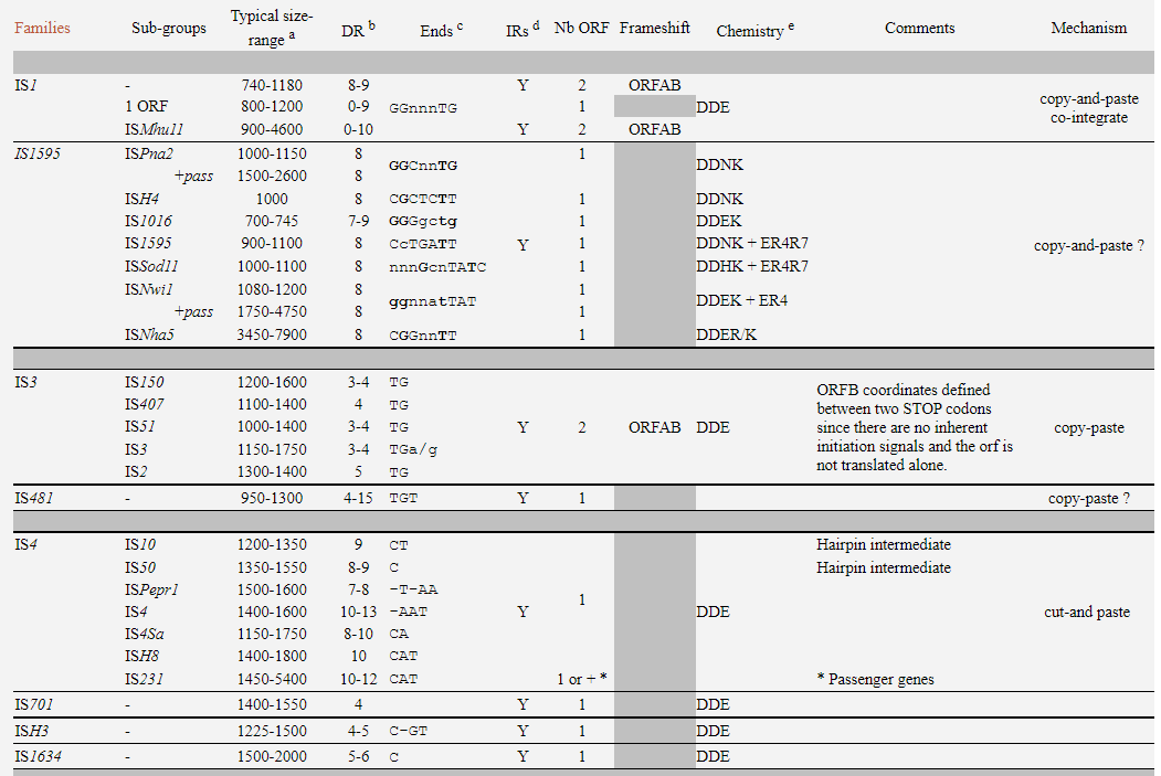 转座子分类表 – 转座子实验室